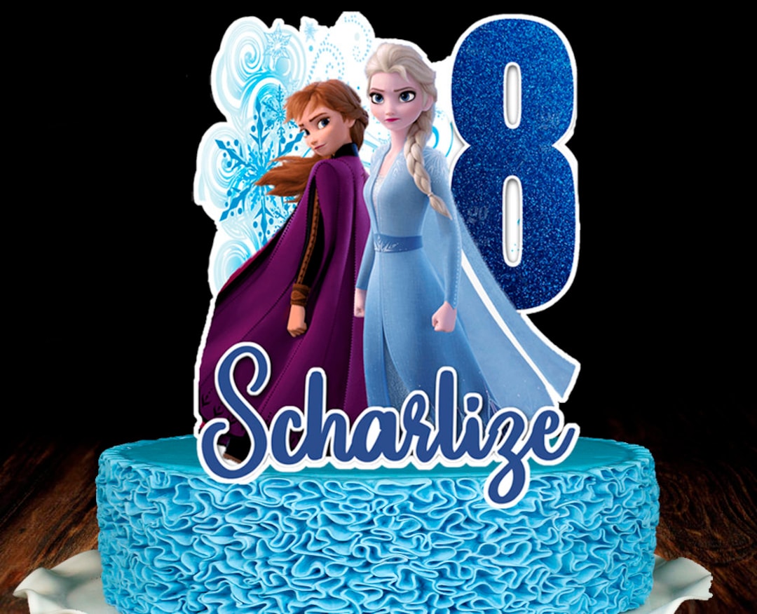 Frozen 2 Elsa and Anna Cake Topper - Etsy