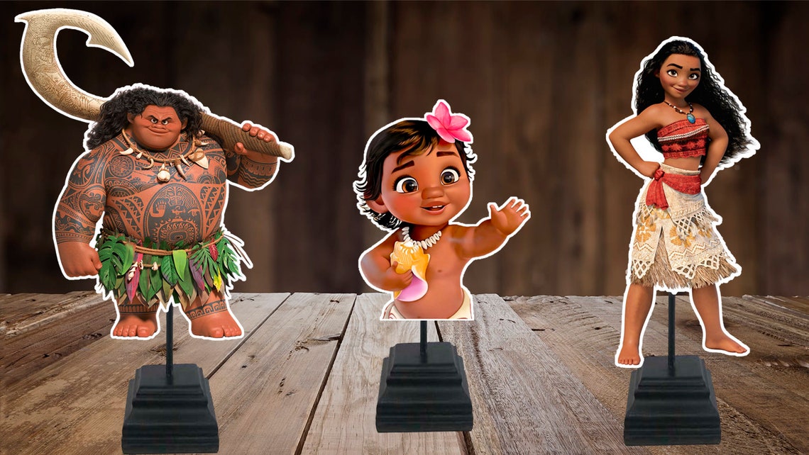Moana Centerpiece Table Decor Party Decoration Birthday - Etsy