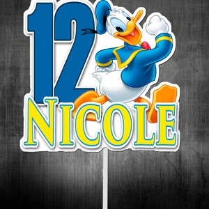 Disney Donald Duck Cake Topper, Party Decorations - Etsy