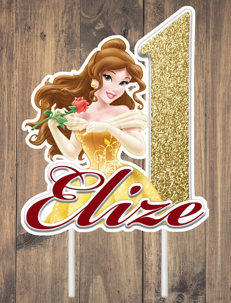 Princess Belle Cake Topper - Etsy