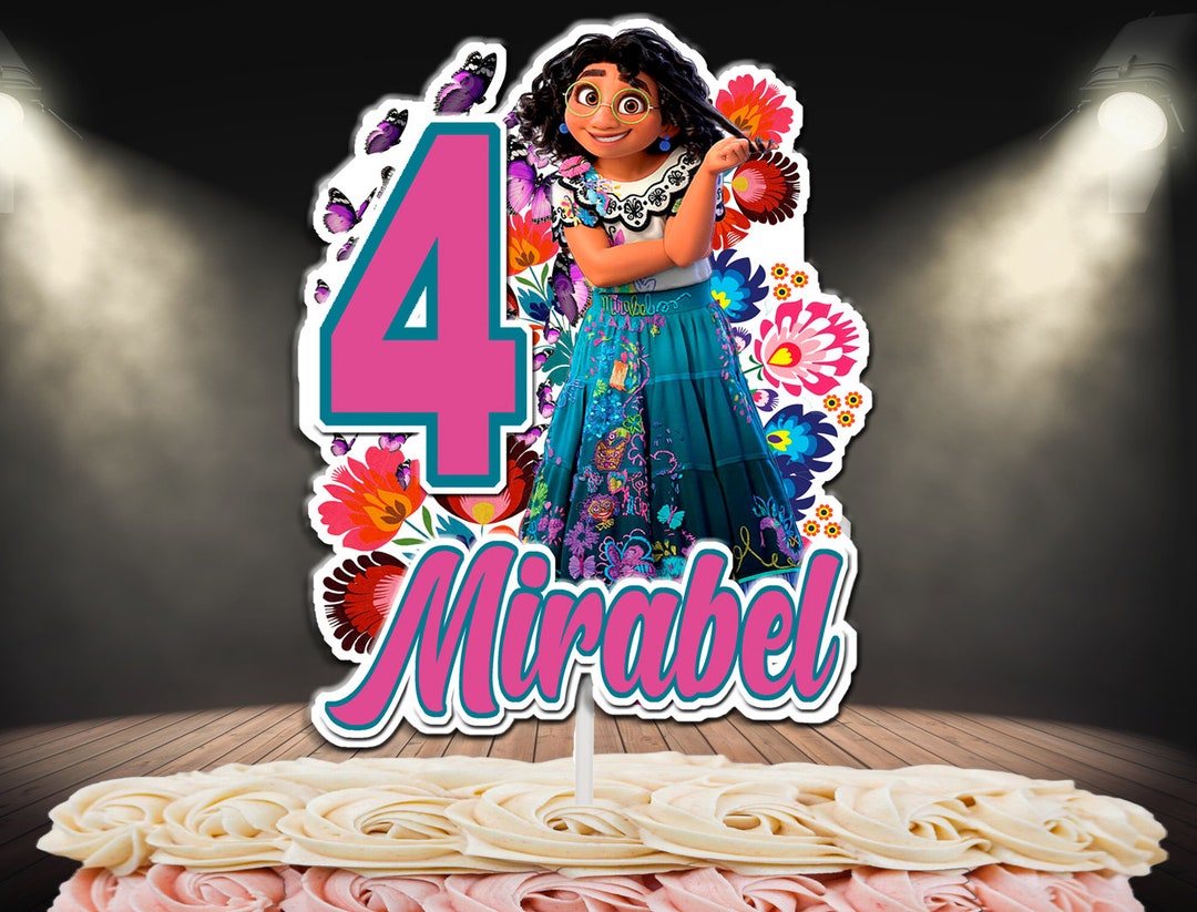 Encanto Mirabel Cake Topper, Personalized Cake Toper, Custom Cake ...
