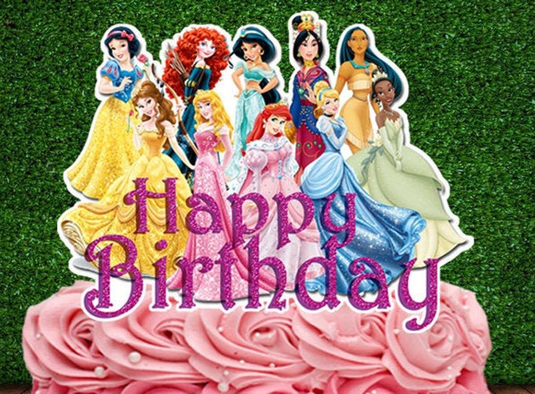Disney Princesses Cake Topper - Etsy