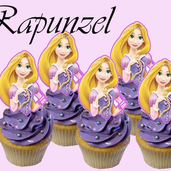 Rapunzel Cupcake Toppers Svg - Etsy