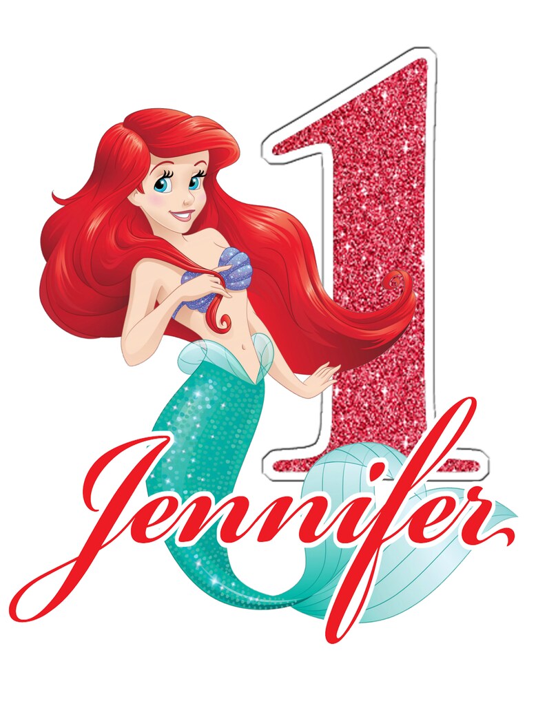 Princess Ariel mermaid Cake Topper - Etsy