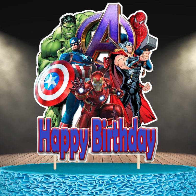 Avengers Cake Topper - Etsy