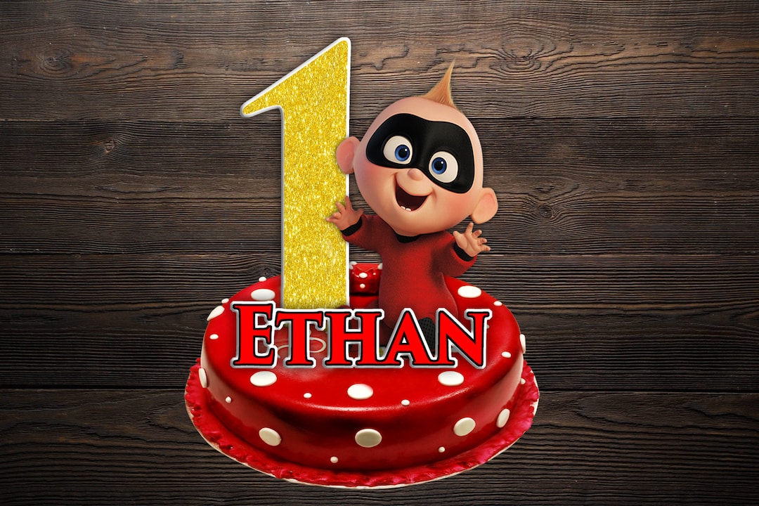 Incredibles Jack Jack Cake Topper - Etsy