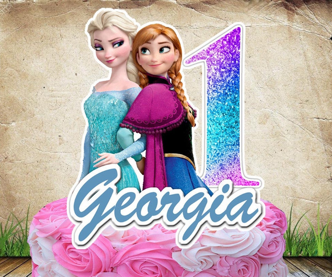 Buy Frozen Ana and Elsa Cast Cake Topper Online in India - Etsy