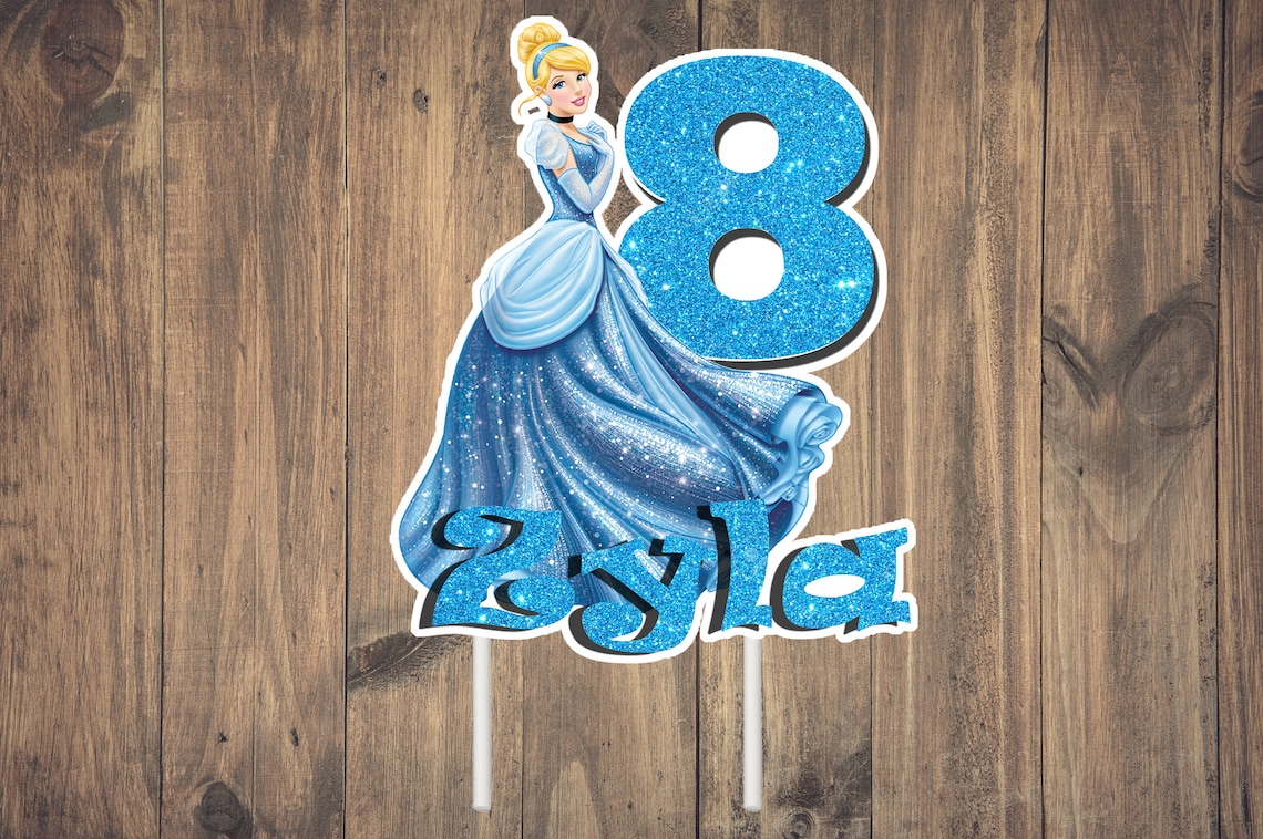 Princess Cinderella Disney Cake Topper - Etsy