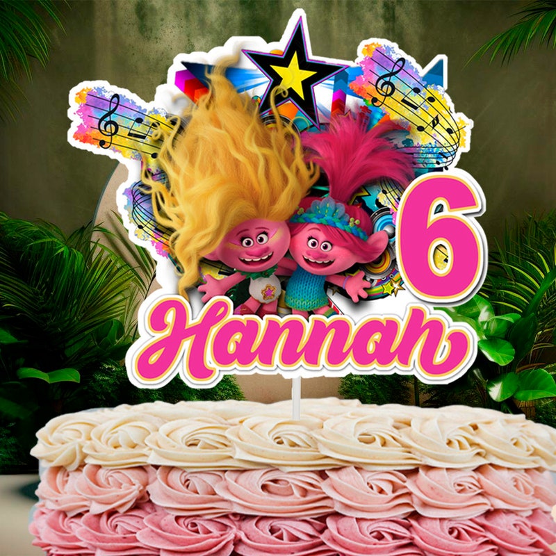 Trolls Cake Toppers - Etsy