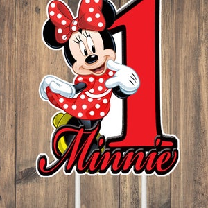 Minnie Mouse Cake Topper - Etsy