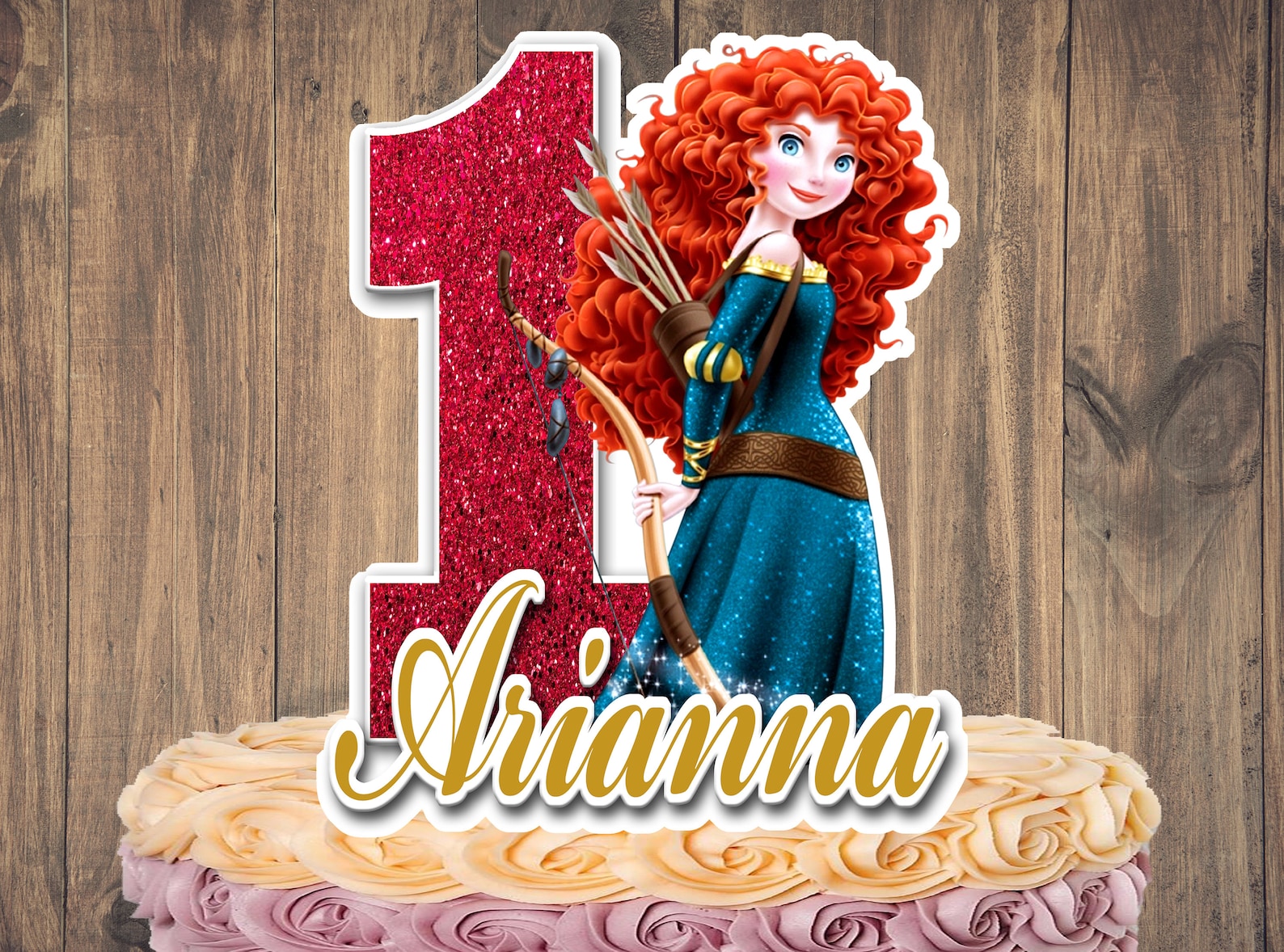 Princess Merida (brave) Cake Topper - Etsy