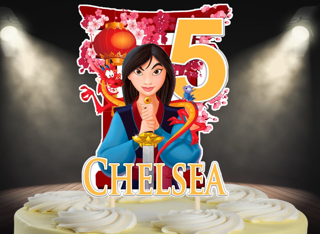 Mulan 2 Cake Topper, Custom Cake Topper, Personalized Cake Topper ...