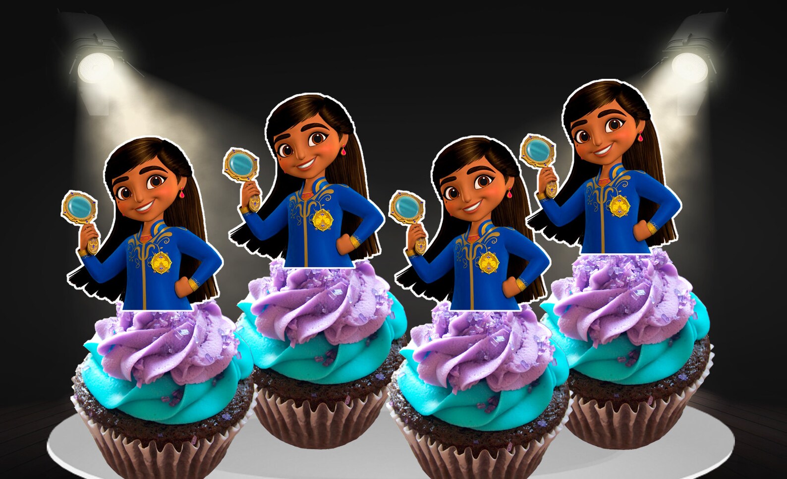 Mira the Royal Detective Cupcake Toppers, Cupcake Topper - Etsy