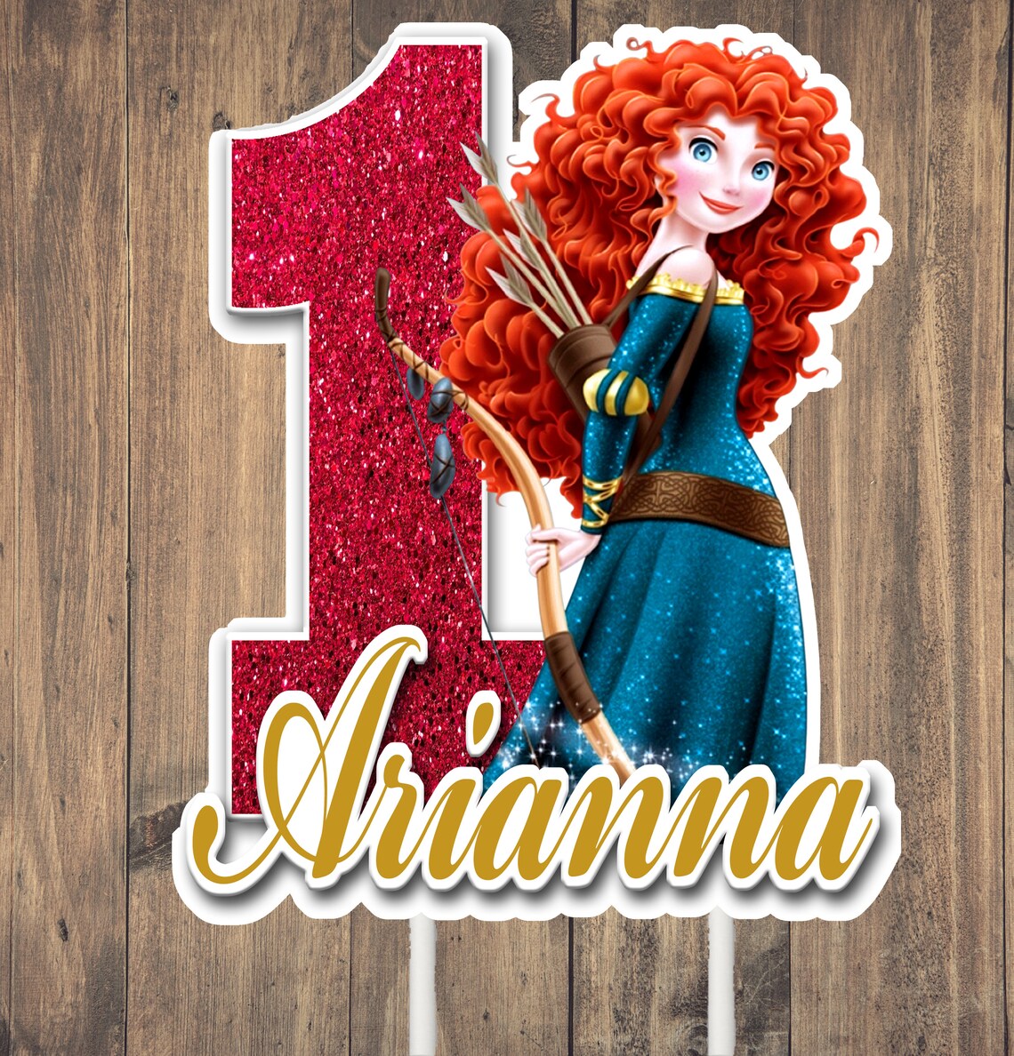 Princess Merida (brave) Cake Topper - Etsy