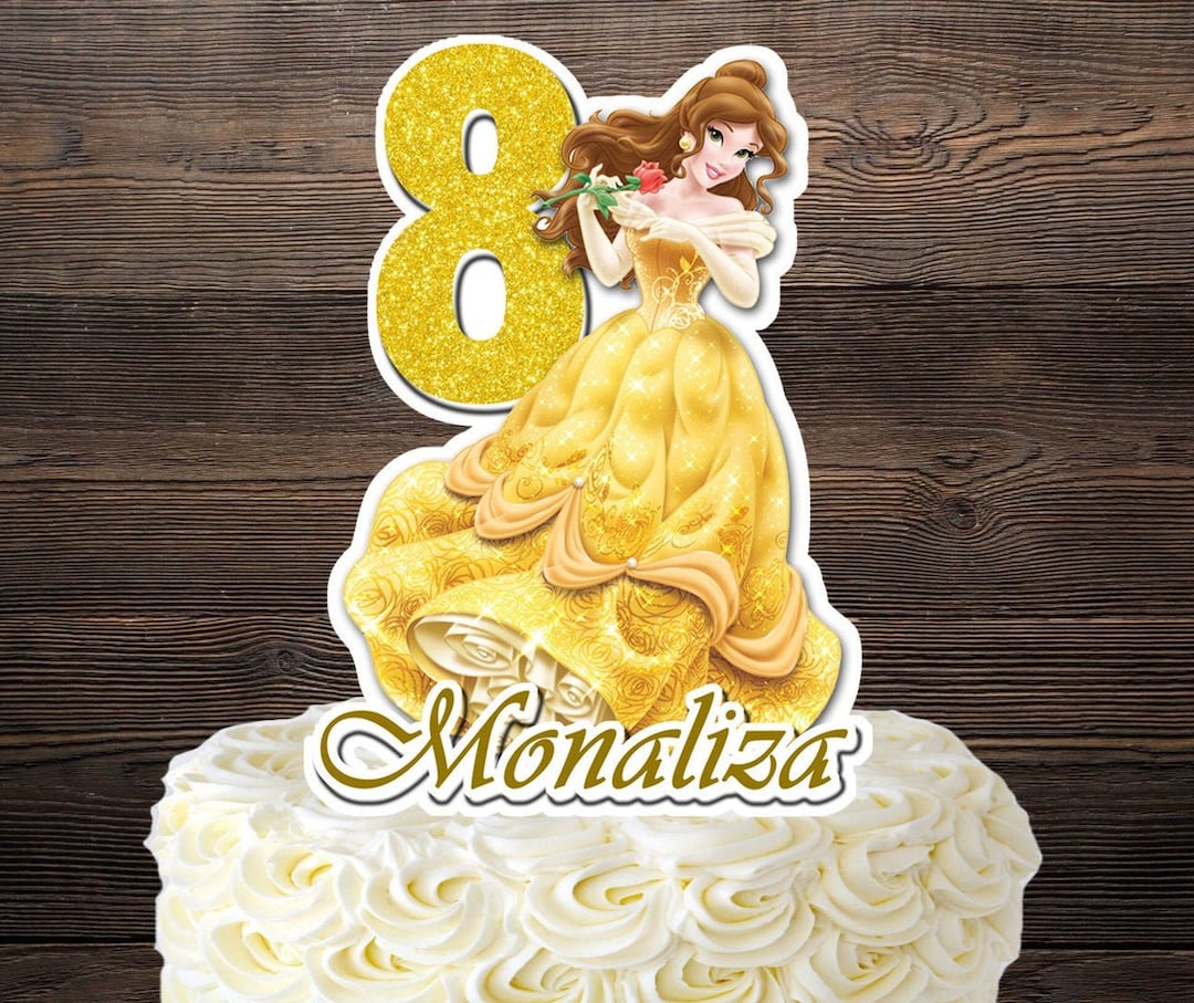 Princess Belle Disney Cake Topper - Etsy