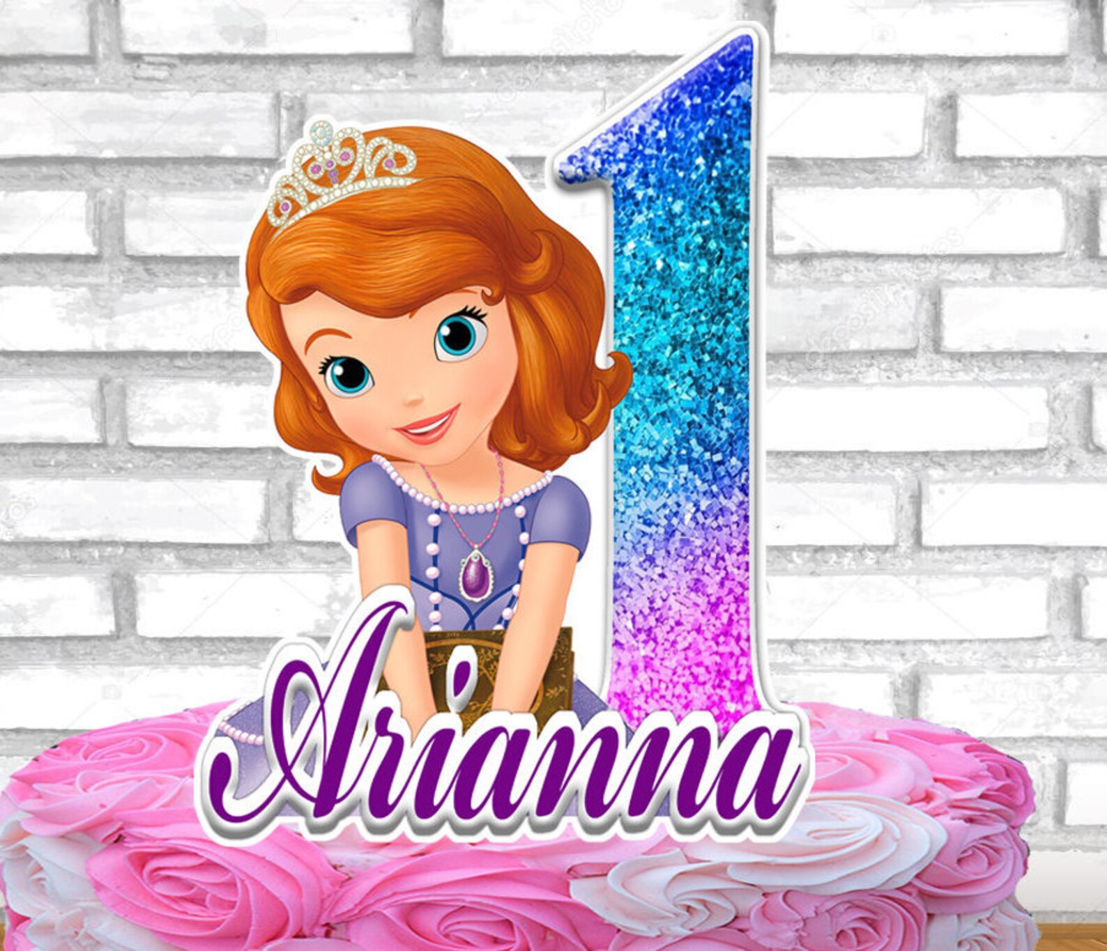 Princess Sofia Cake Topper - Etsy