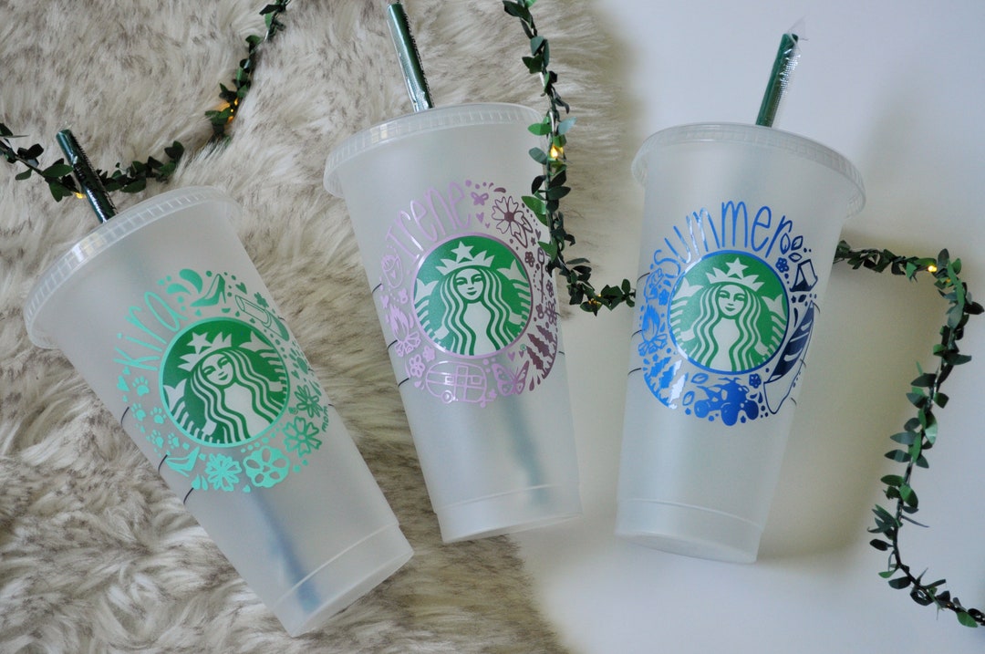 Custom Reusable Starbucks Cup Doodle Style Custom Starbucks Cup ...