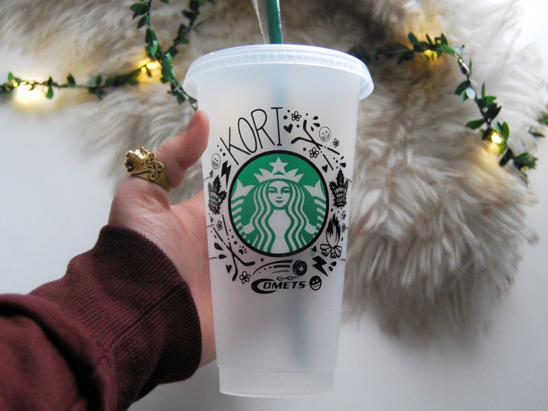 Custom Reusable Starbucks Cup Doodle Style Custom - Etsy