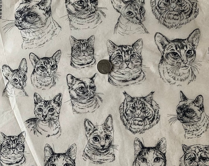 Cats in Style - Ceramic Decals- Enamel Decal - Fusible Decal - Glass ...