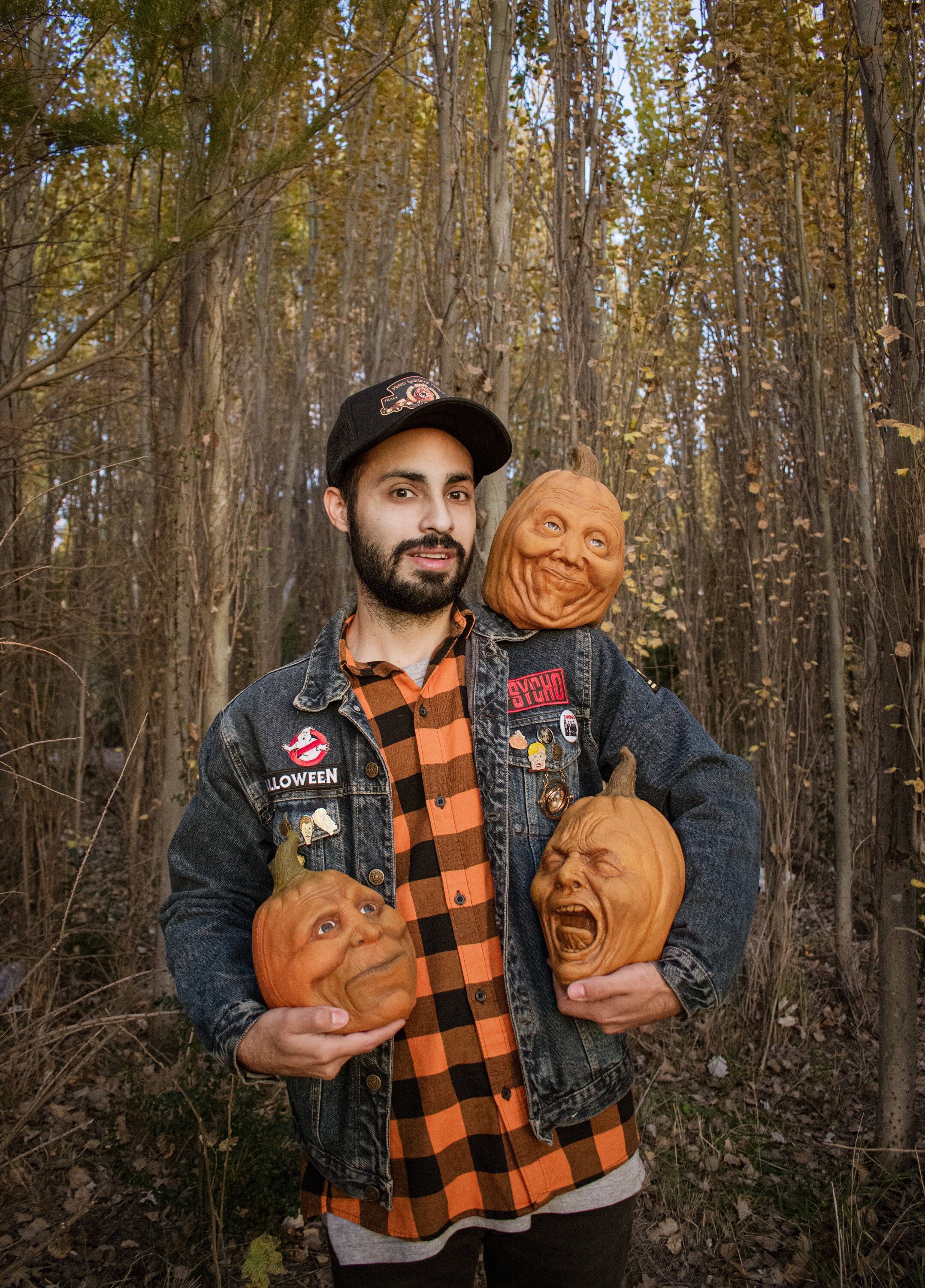 Expressive Pumpkin SAM "funkins" by Zeballos Monsters - Foam Filled ...