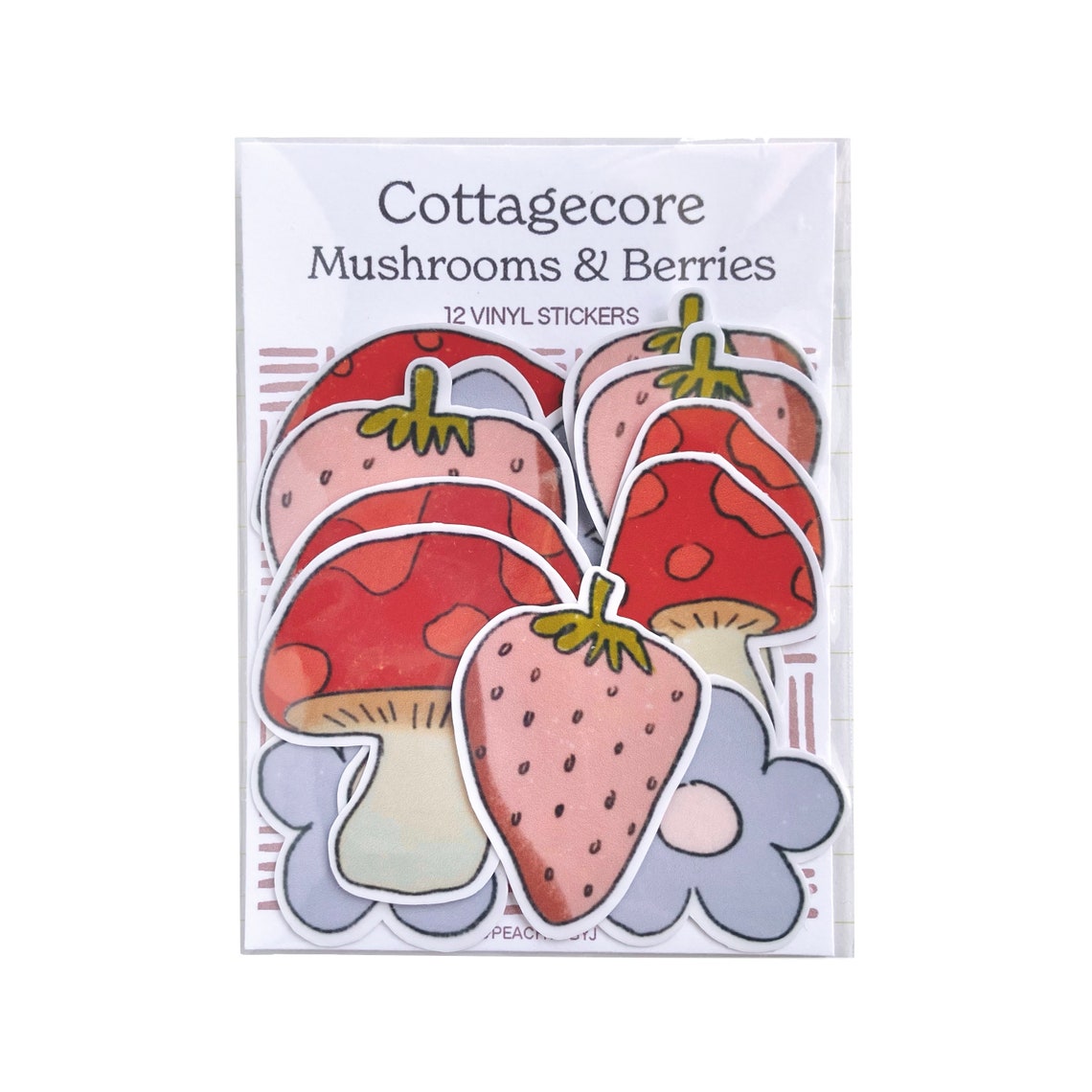 Mushrooms & Berries Sticker Pack Peachybbyj - Etsy