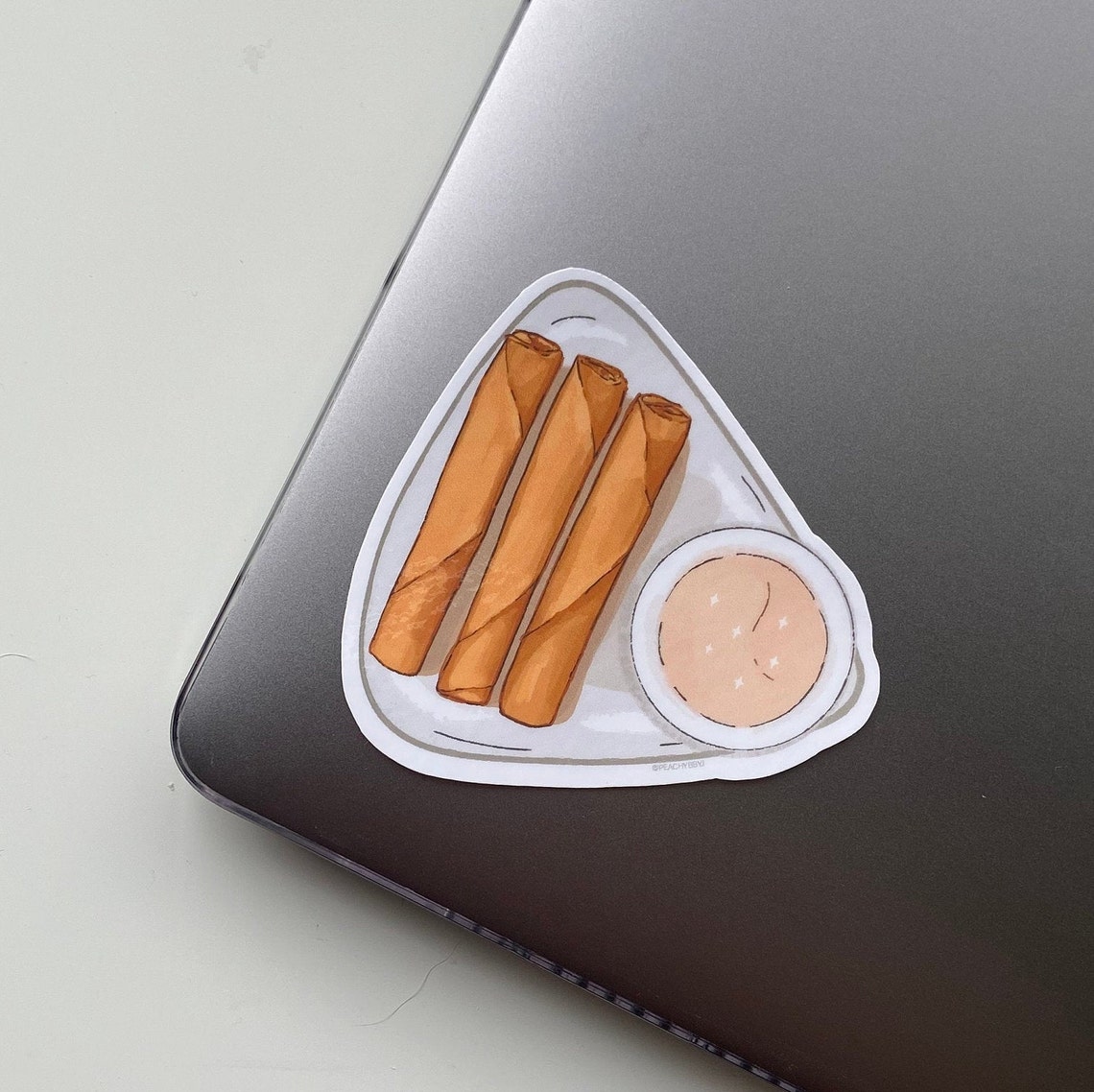 Fried Shrimp Egg Roll Vinyl Sticker Peachybbyj | Etsy