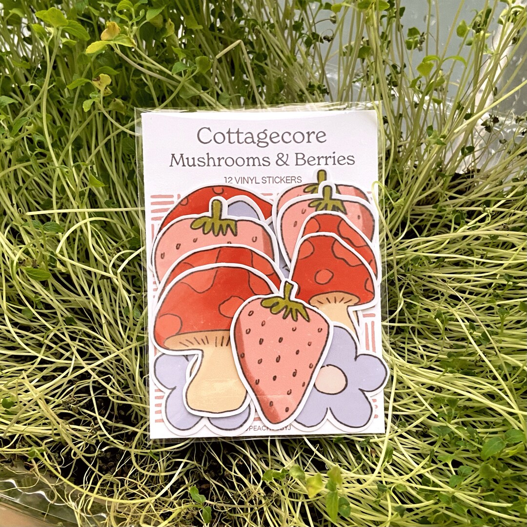 Mushrooms & Berries Sticker Pack Peachybbyj - Etsy