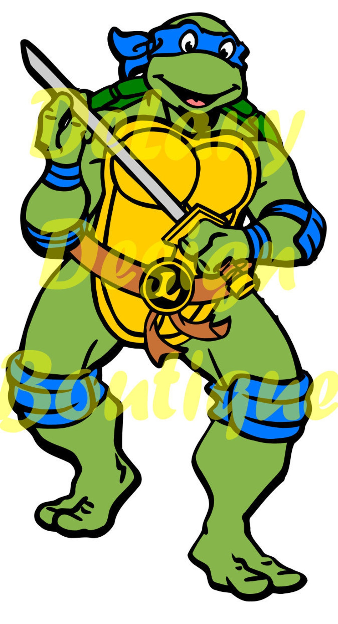 Leonardo Ninja Turtle Clipart