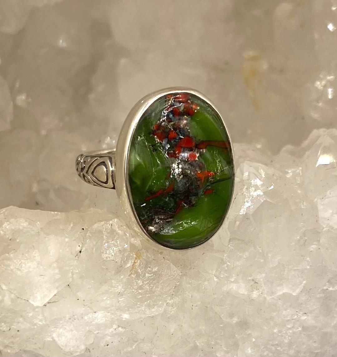 Leo Popper Antique Button Set in Sterling Silver Ring Design. Leo ...