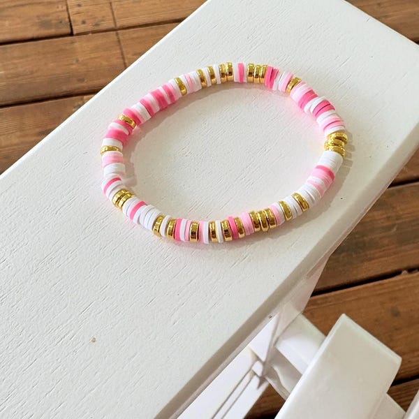 Pink Clay Beads - Etsy