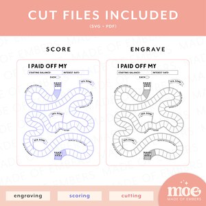 Debt Tracker Candy Land Board Game Theme Laser Cutting File Engraving ...