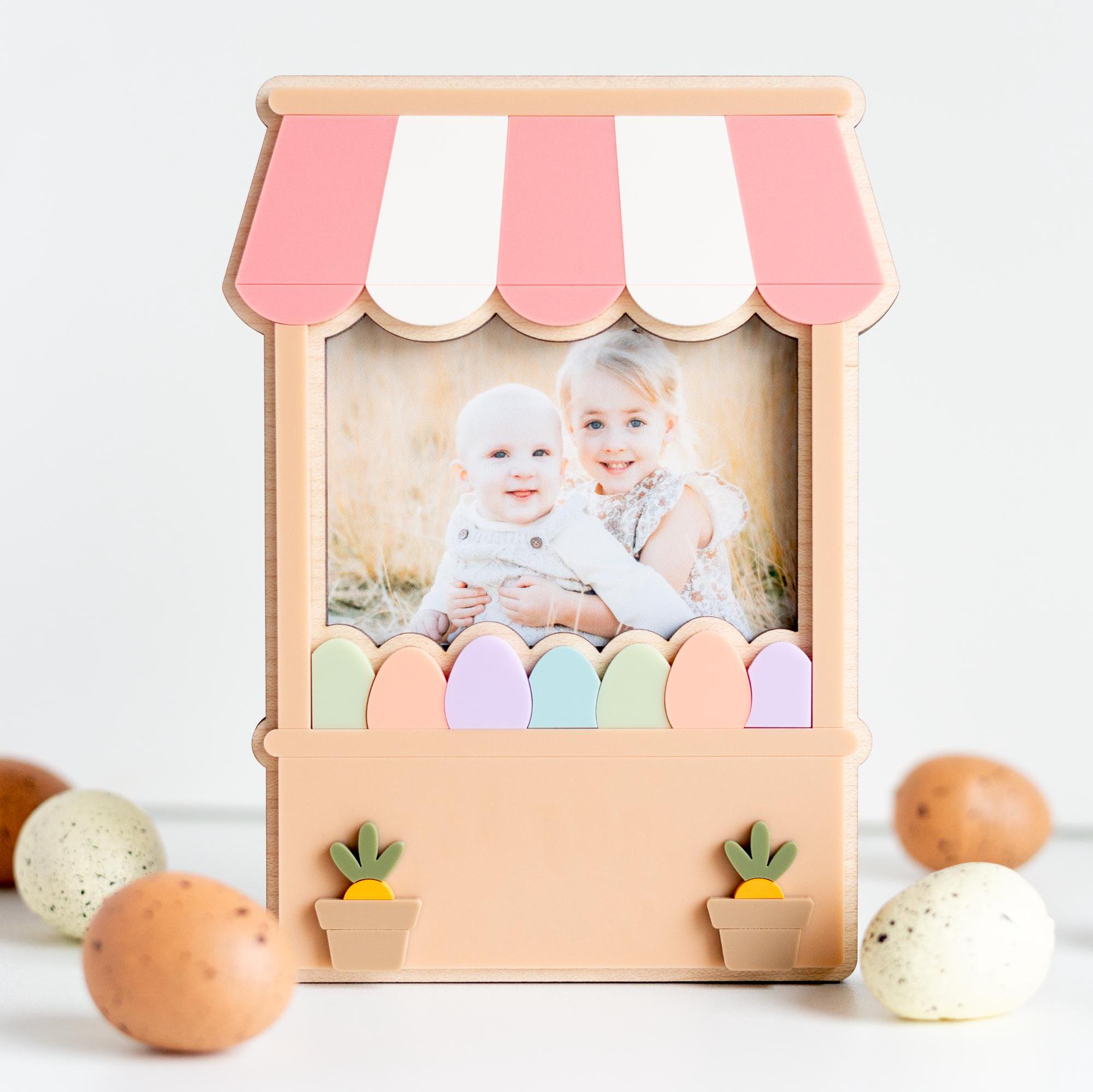 Easter Booth Frame Fridge Magnet Easter Egg Photo Frame Sign Holiday ...