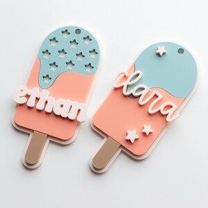 Personalized Patriotic Popsicle Basket Name Tags Laser Cutting File ...