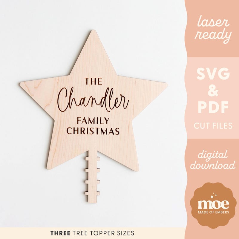 Wood Star Tree Topper - Etsy