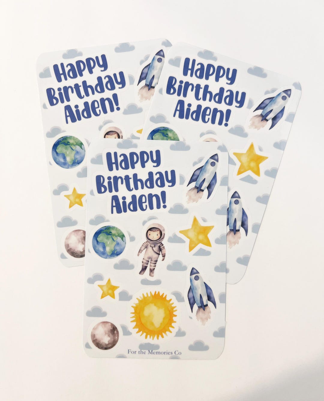 Outer Space Themed Sticker Sheet Party Favor || Astronaut Party Decor ...