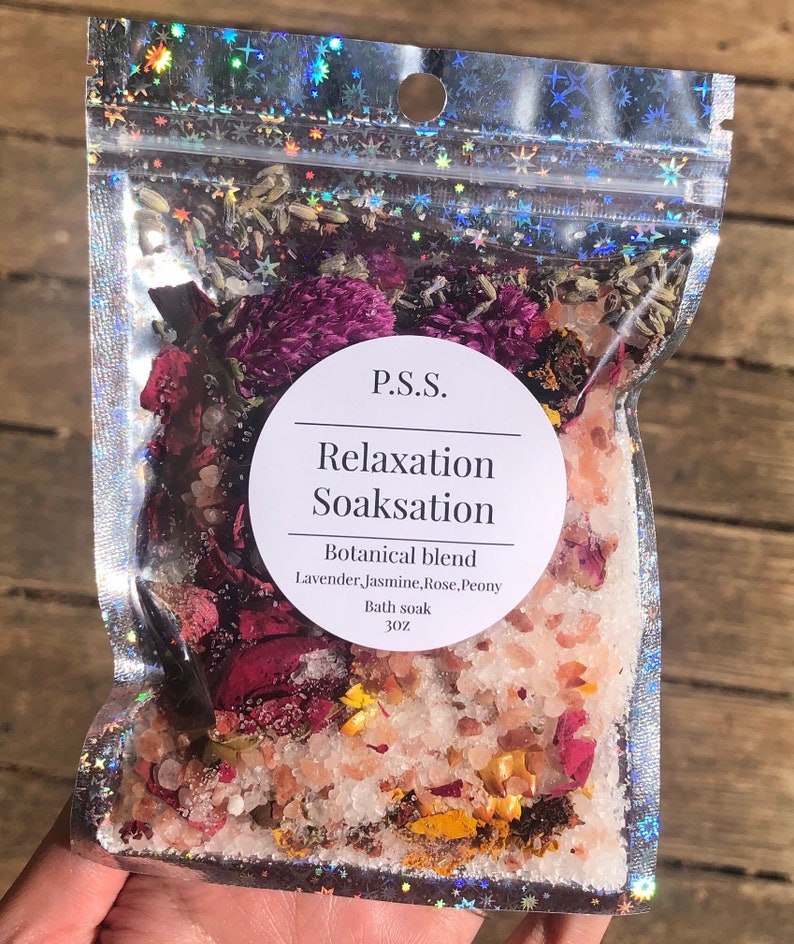 Relaxation Soaksation Botanical Bath Soak | Skin Hydrating Bath Soak ...