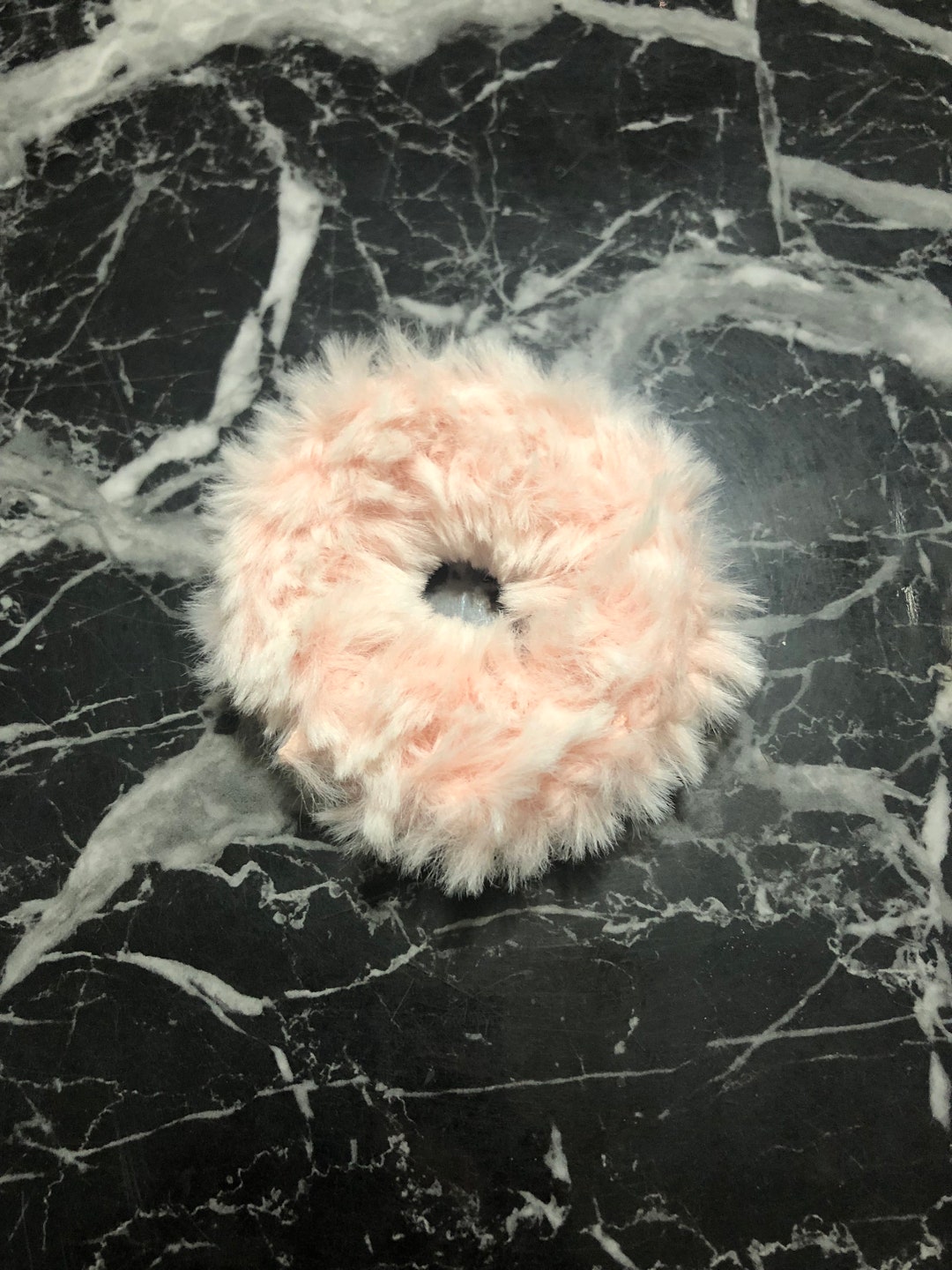 Pink Icing Crochet Hair Scrunchie | Meme’s Crochet Super Soft Hair Tie ...