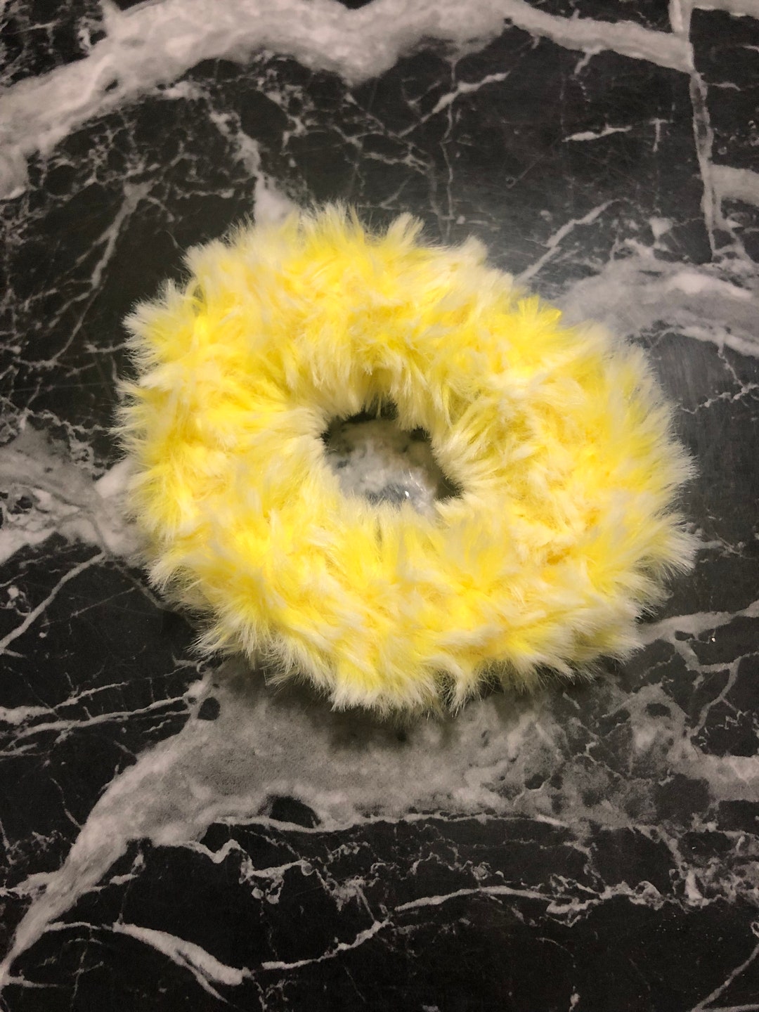 Pineapple Yellow Crochet Hair Scrunchie | Meme’s Crochet Super Soft ...