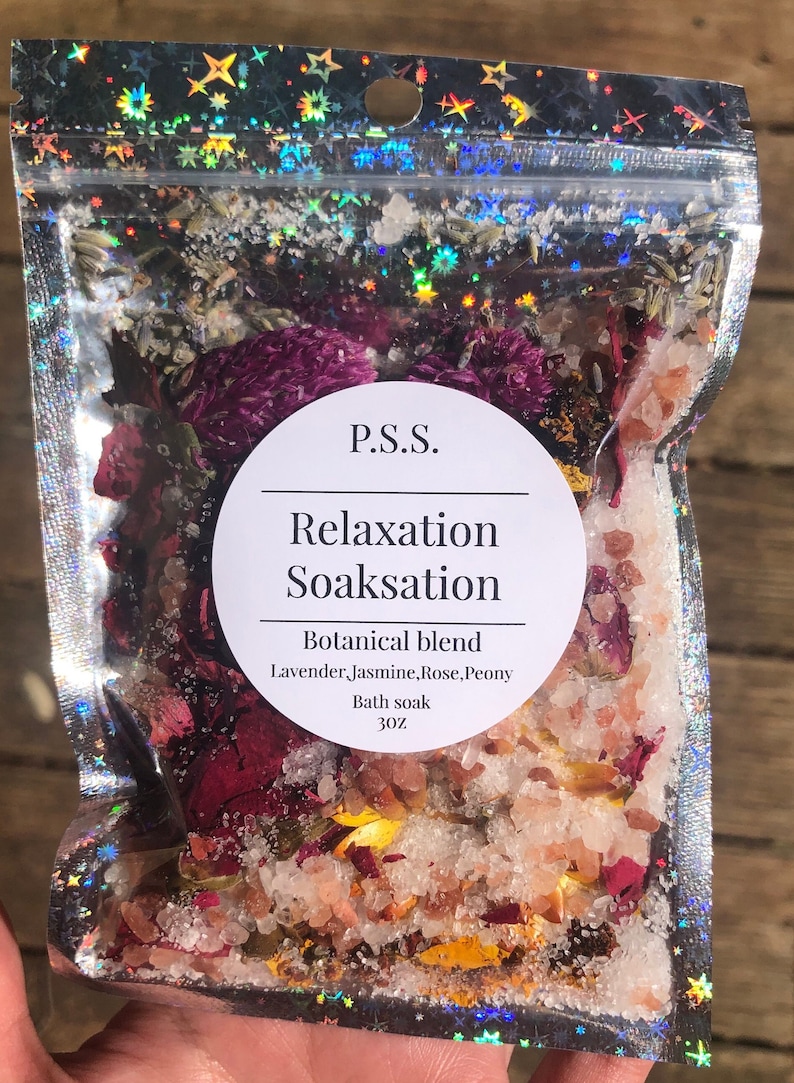 Relaxation Soaksation Botanical Bath Soak | Skin Hydrating Bath Soak ...
