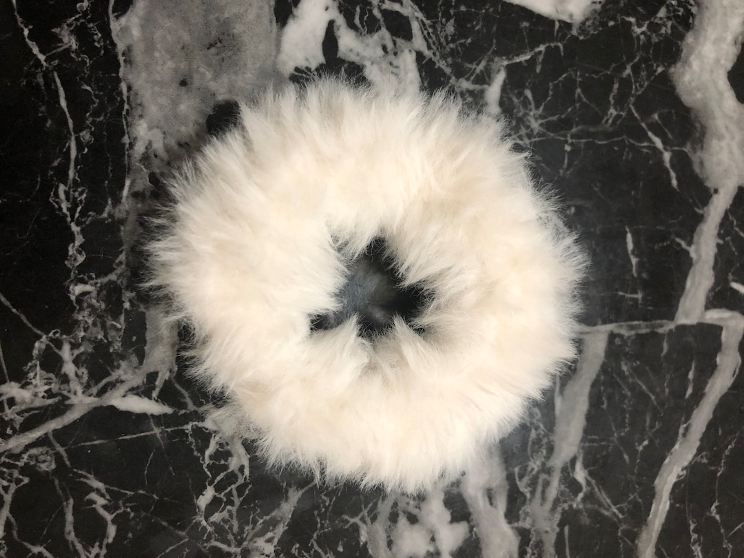 Snow Flake White Crochet Hair Scrunchie | Meme’s Crochet Super Soft ...