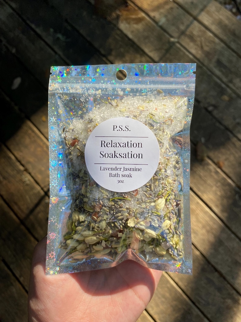 Relaxation Soaksation Lavender Jasmine Bath Soak | Skin Hydrating Bath ...