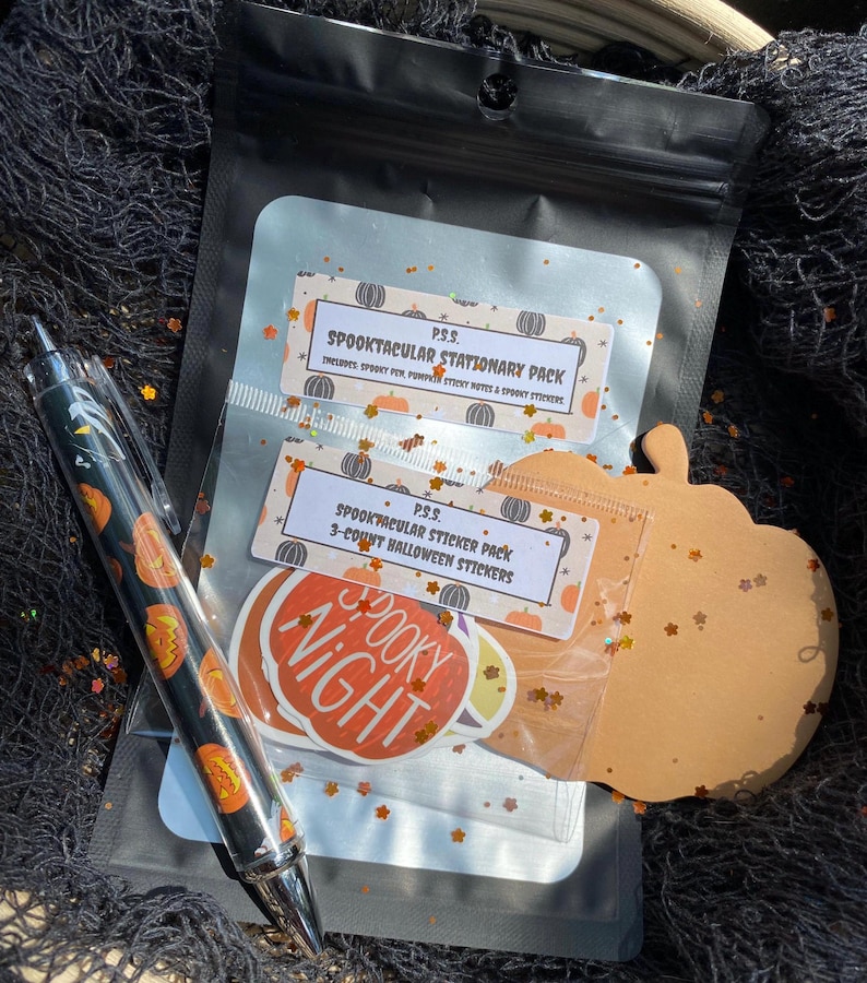 Halloween Stationary Grab Bag | Spooktacular Stationary Pack ...