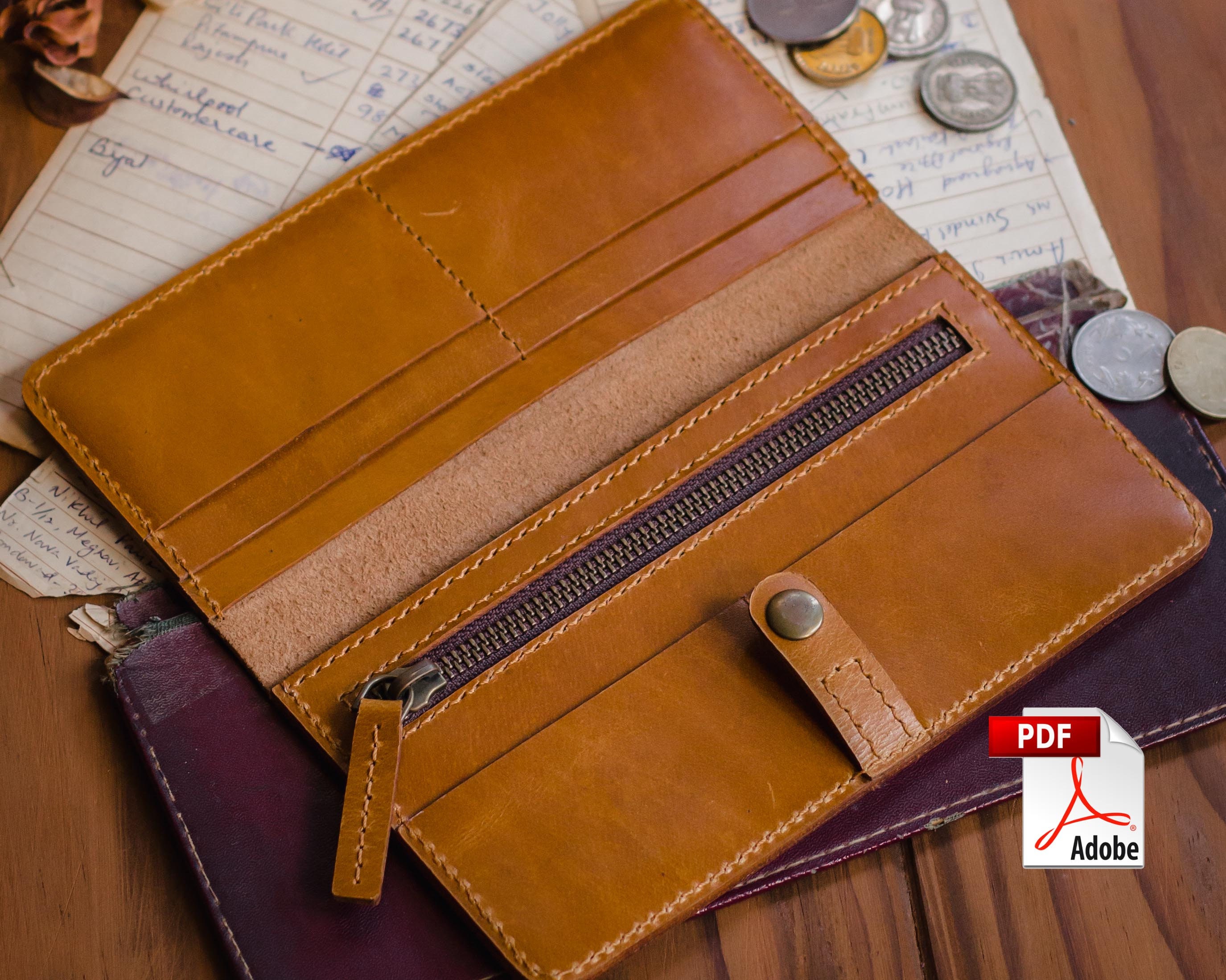Long Wallet PDF Pattern - Etsy
