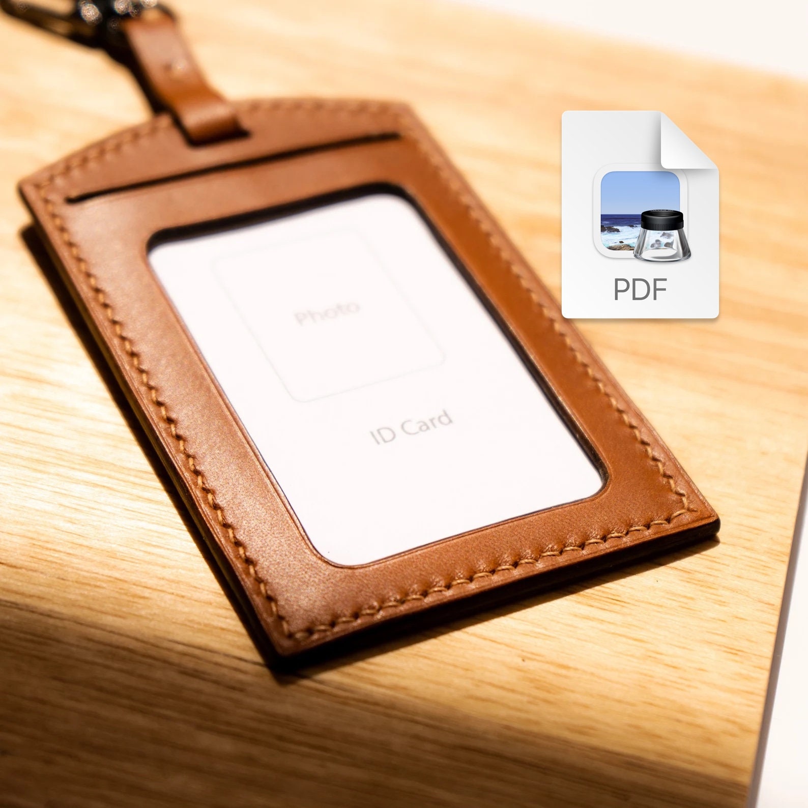 ID Card Holder PDF Pattern - Etsy