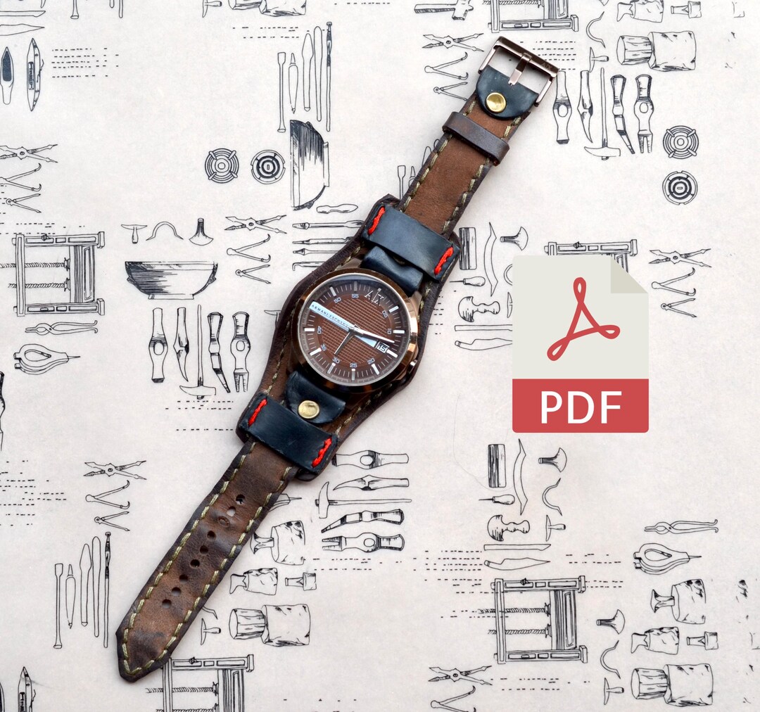 Leather Watch Strap PDF Pattern - Etsy