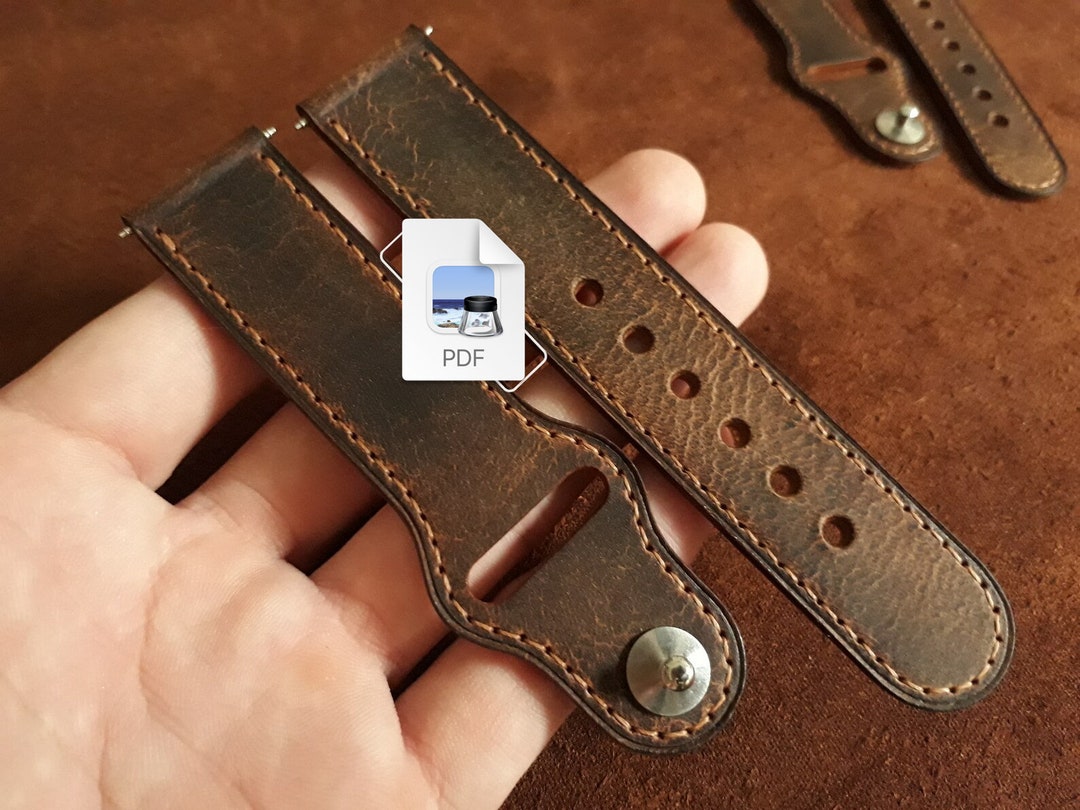 Leather Watch Strap PDF Pattern - Etsy