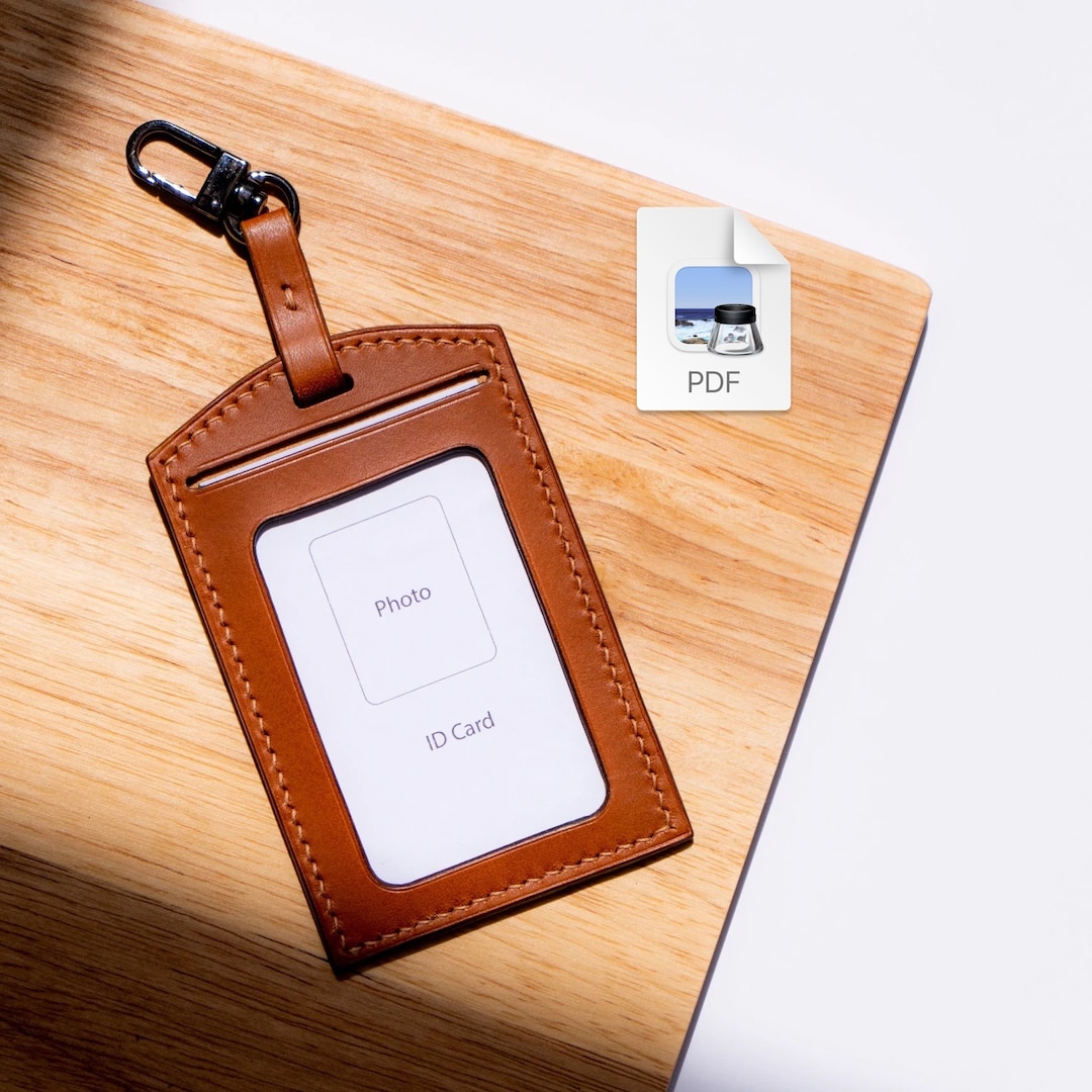 ID Card Holder PDF Pattern - Etsy