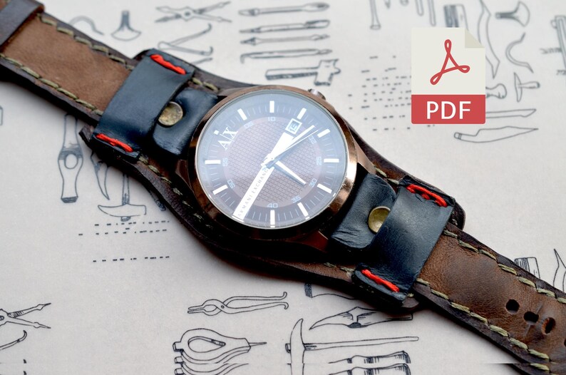Leather Watch Strap PDF Pattern - Etsy