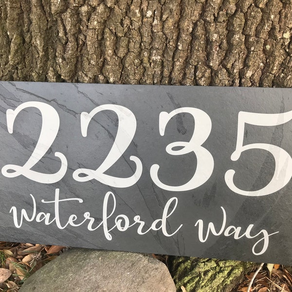 Slate House Number - Etsy