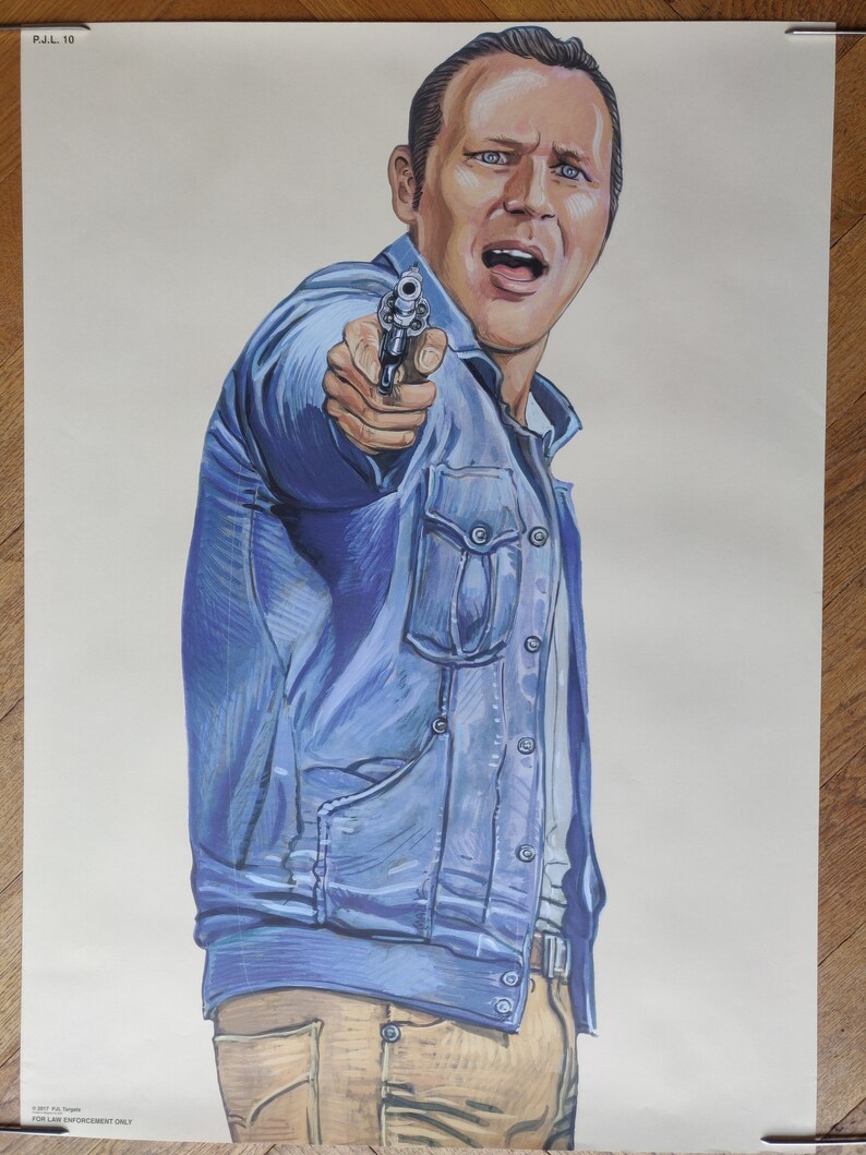 Vintage Shooting Target Poster by Malik William Tai Used by Belgium ...